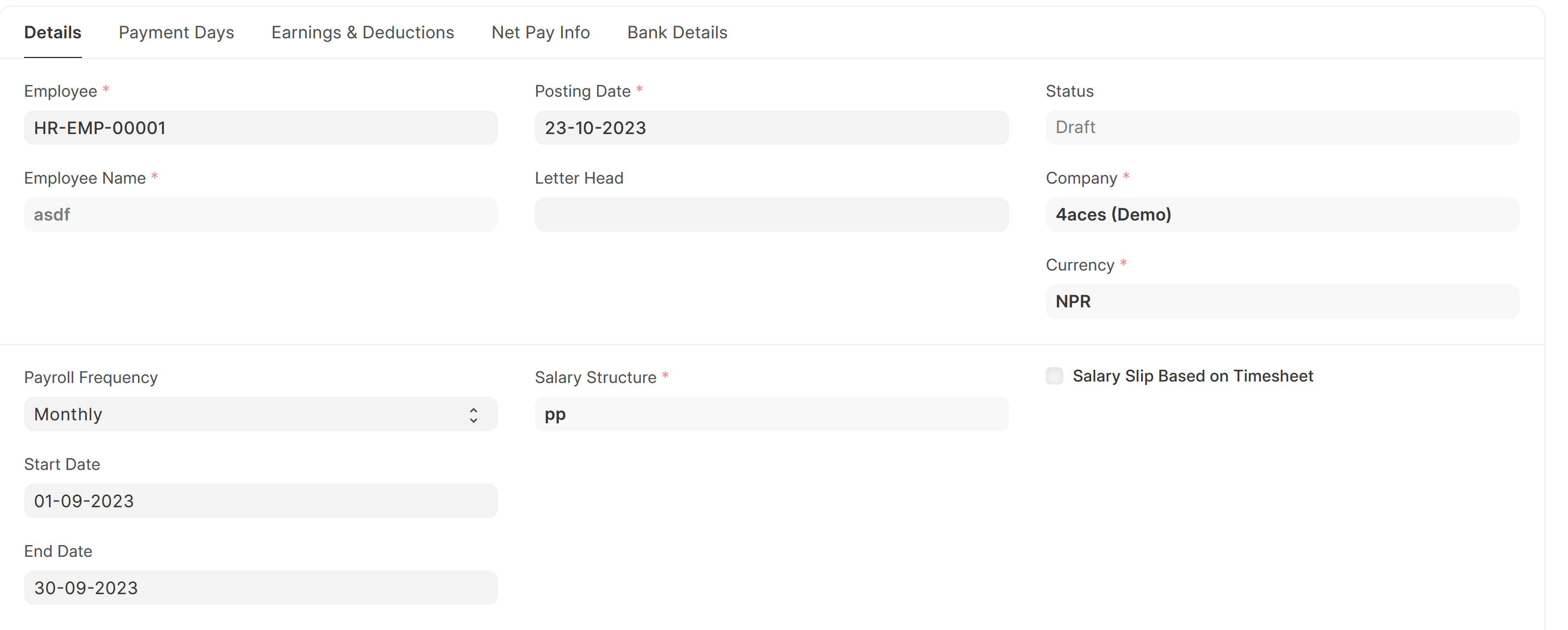 salary calculation error · Issue #989 · frappe/hrms · GitHub