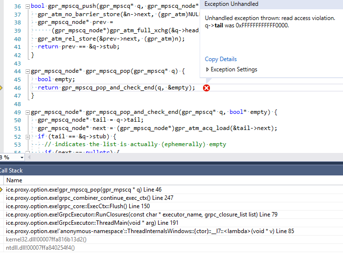Gprc C Server Crash After Some Disconnectconnect Of Grpc Client Application · Issue 18463