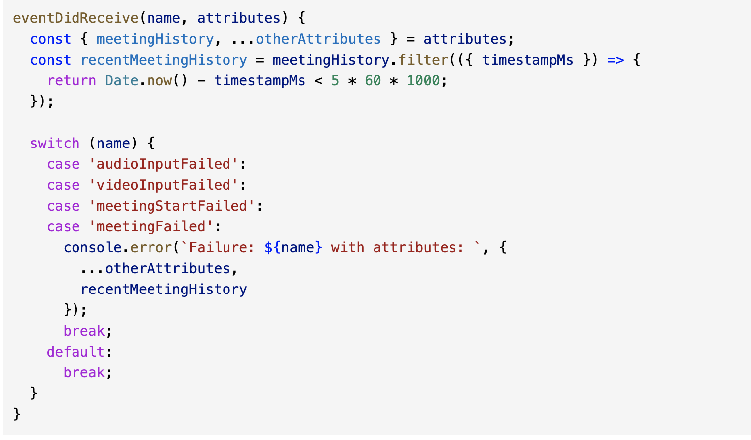 Trigger meetingFailed event · Issue #2414 · aws/amazon-chime-sdk-js · GitHub