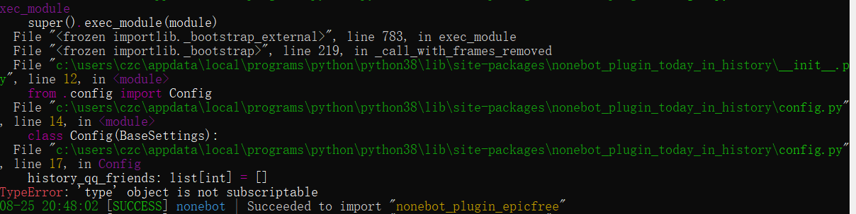加载报错 · Issue #6 · AquamarineCyan/nonebot-plugin-today-in-history · GitHub