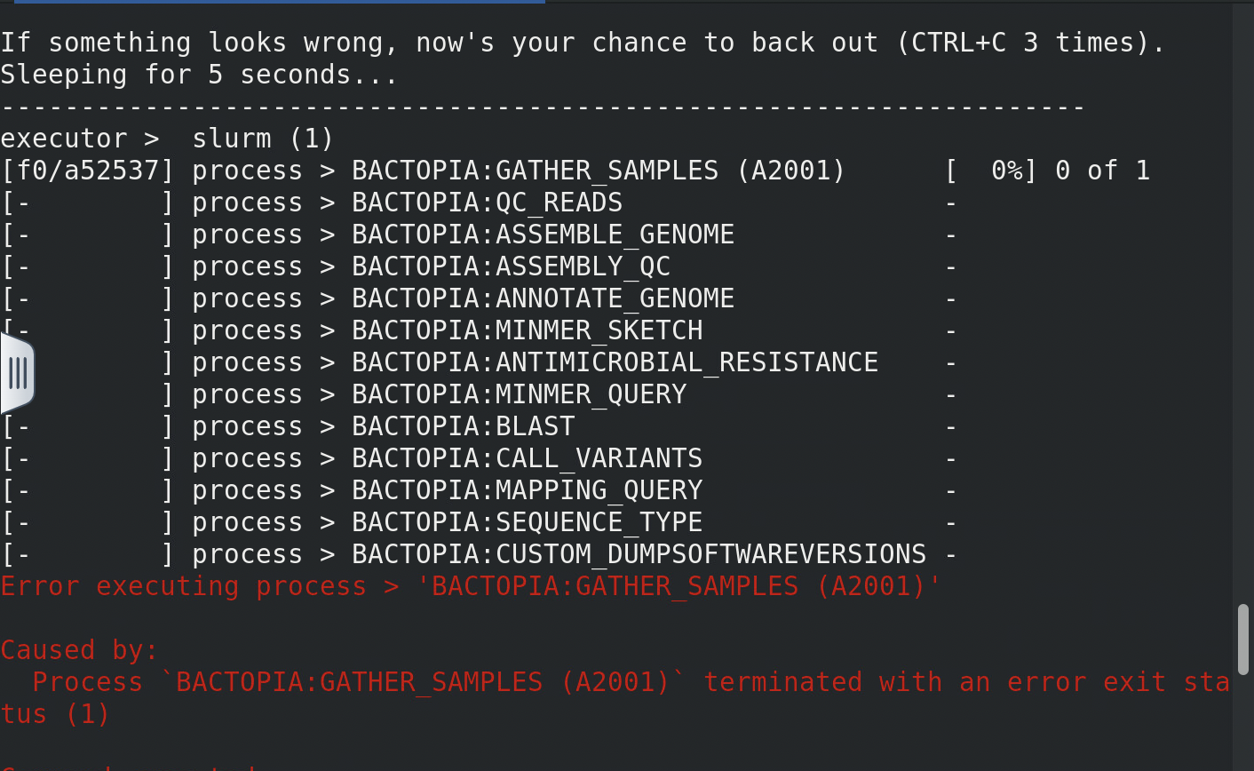 [question] Command Error: cp: cannot create regular file · Issue #379 · bactopia/bactopia · GitHub