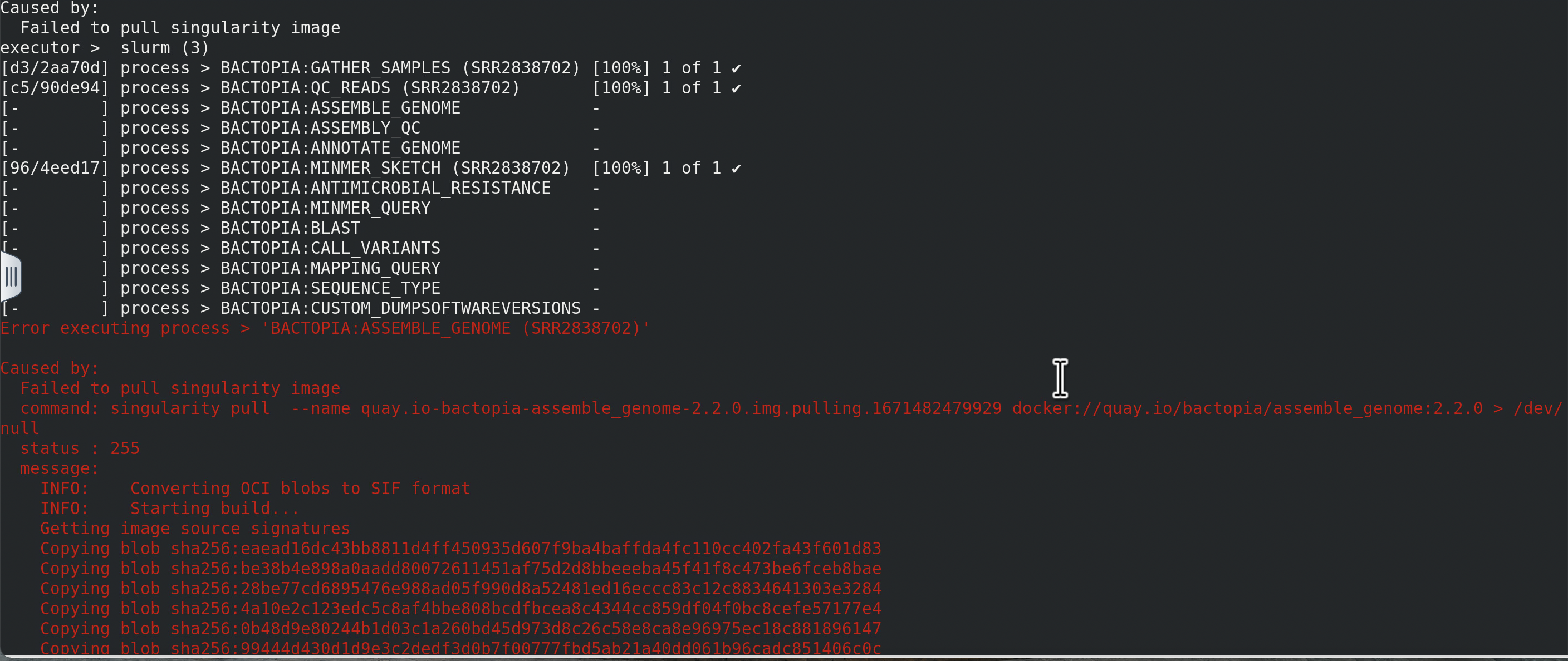 [question] Command Error: cp: cannot create regular file · Issue #379 · bactopia/bactopia · GitHub