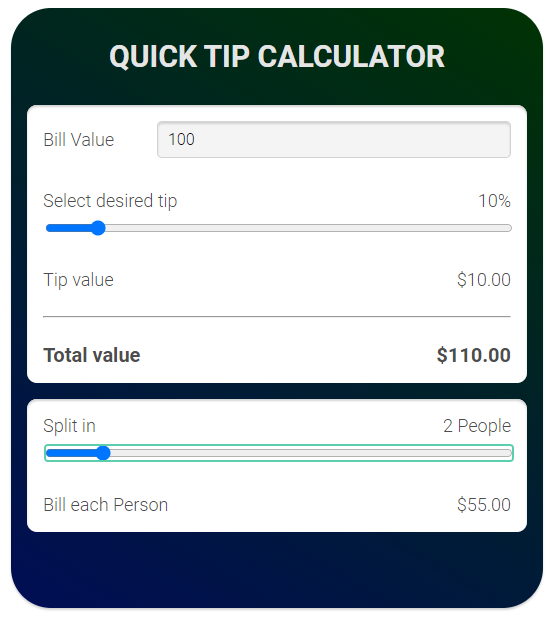 GitHub - marco-miani/quick_tip_calculator