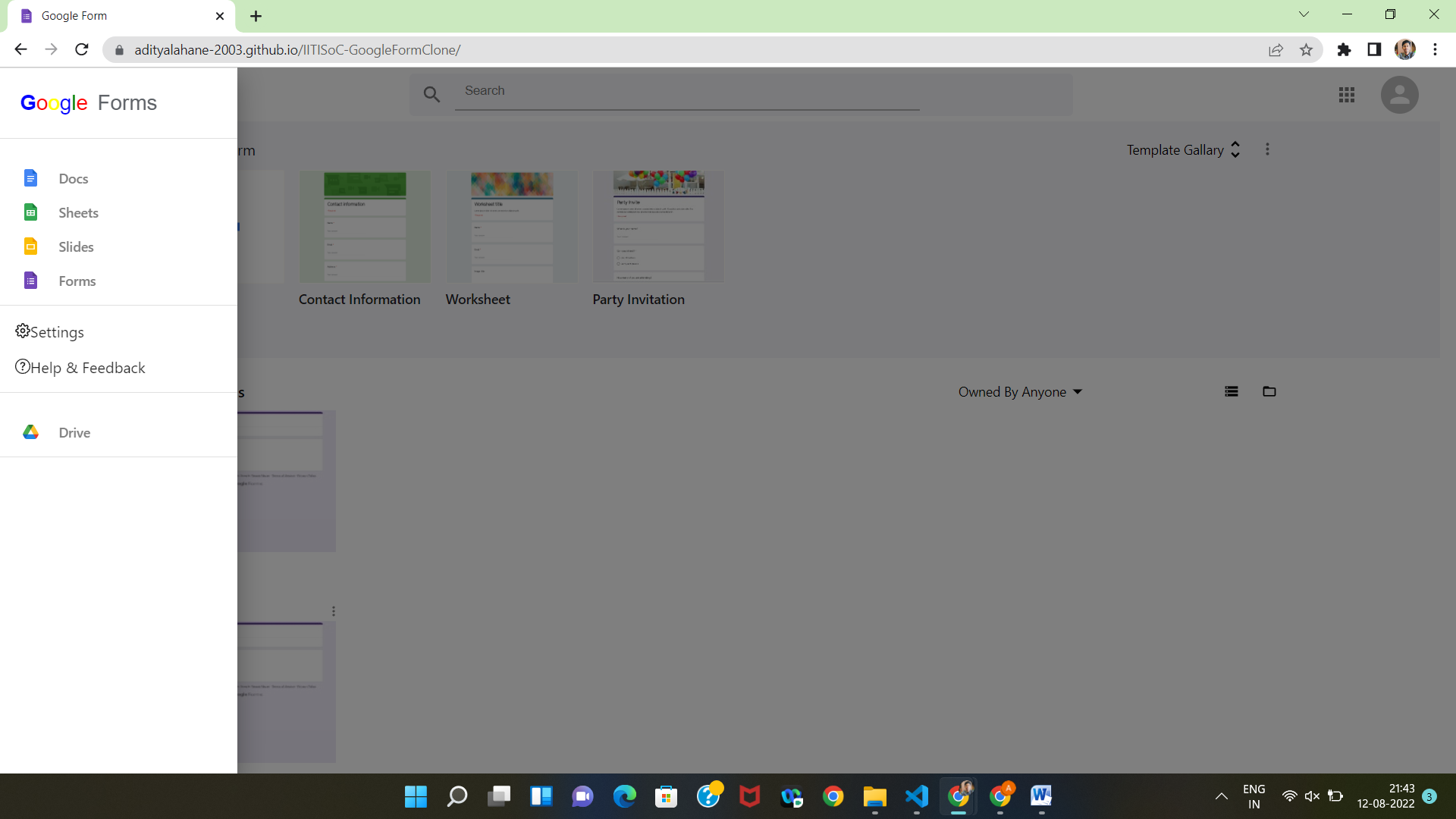 GitHub - apurva-1403/IITISoC22_GoogleFormClone: IITISoC 2023