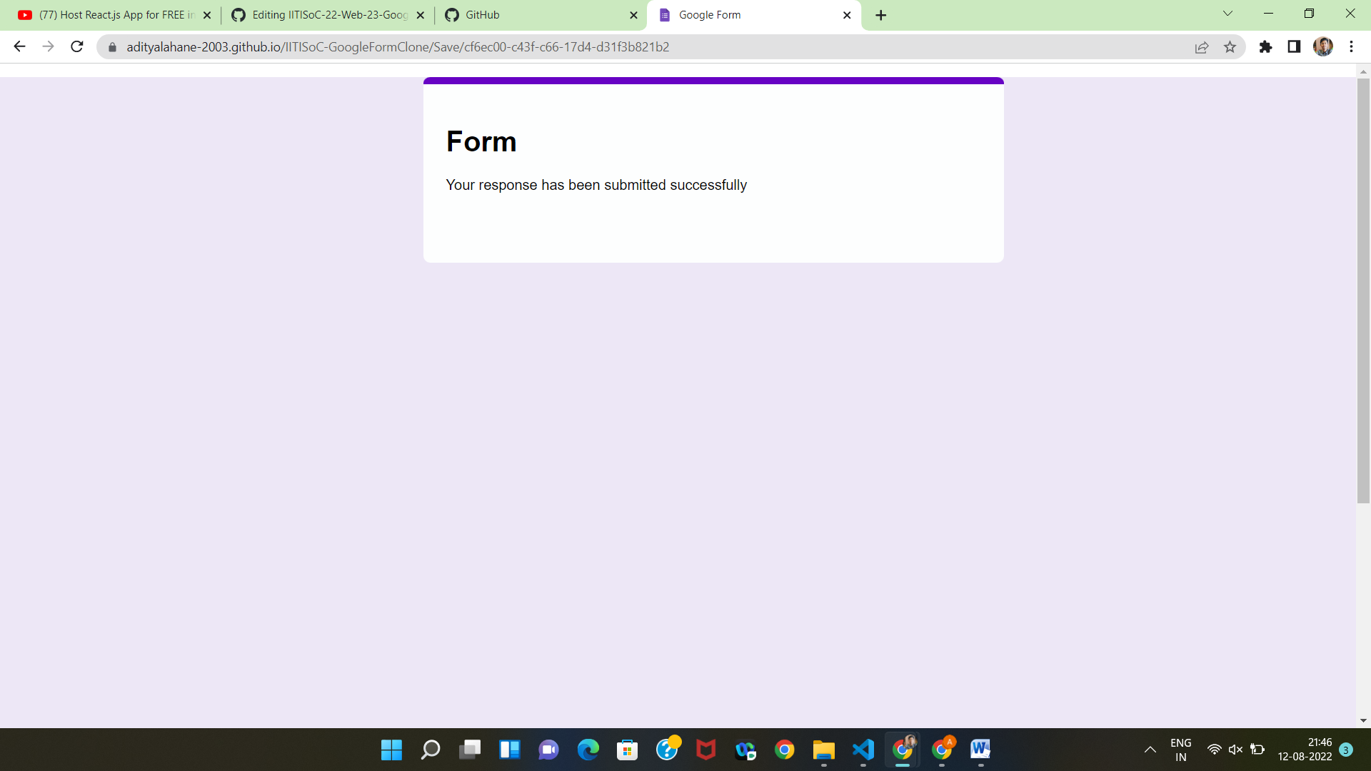 GitHub - apurva-1403/IITISoC22_GoogleFormClone: IITISoC 2023
