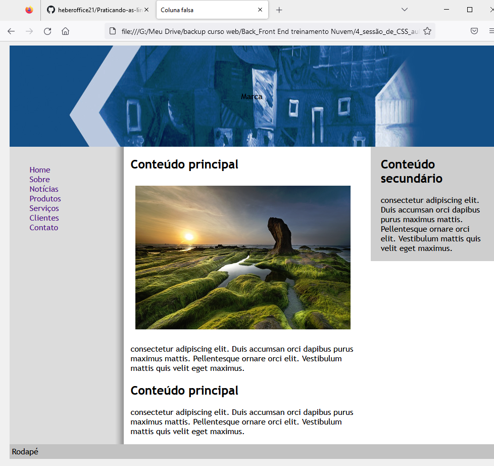 GitHub - heberoffice21/Praticando-as-linguagens-html-css3-parte4 ...
