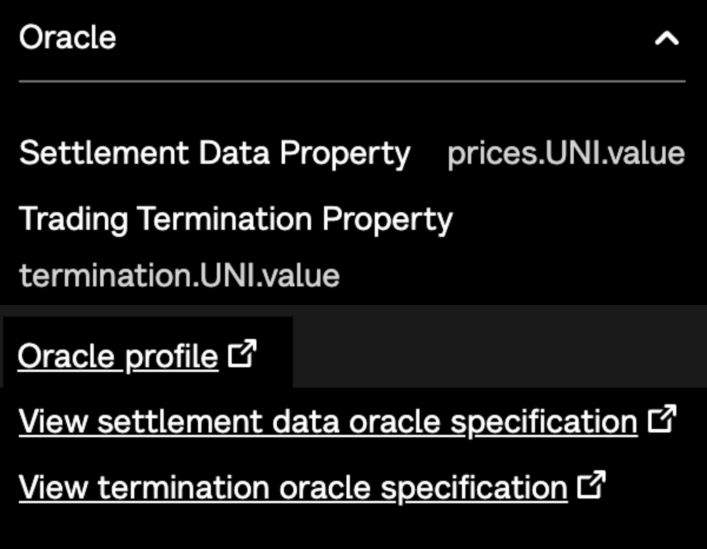 Link to oracle files from market info · Issue #3224 · vegaprotocol/frontend-monorepo · GitHub