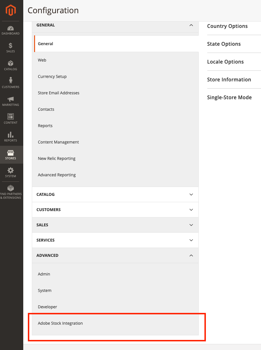 System configuration outside system section · Issue #149 · magento/adobe-stock-integration · GitHub