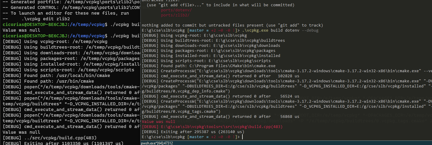 Create Package Example fails with 'Value was Null" · Issue #12055 ...