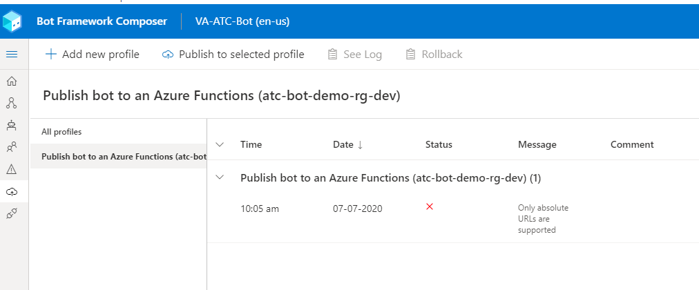 "Only absolute URLs are supported" error for publishing the Bot · Issue #3581 · microsoft ...