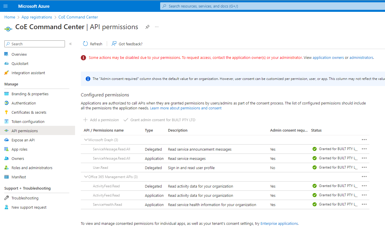 CoE Audit Logs Custom Connector - Unauthorized · Issue #5917 · microsoft/coe-starter-kit · GitHub