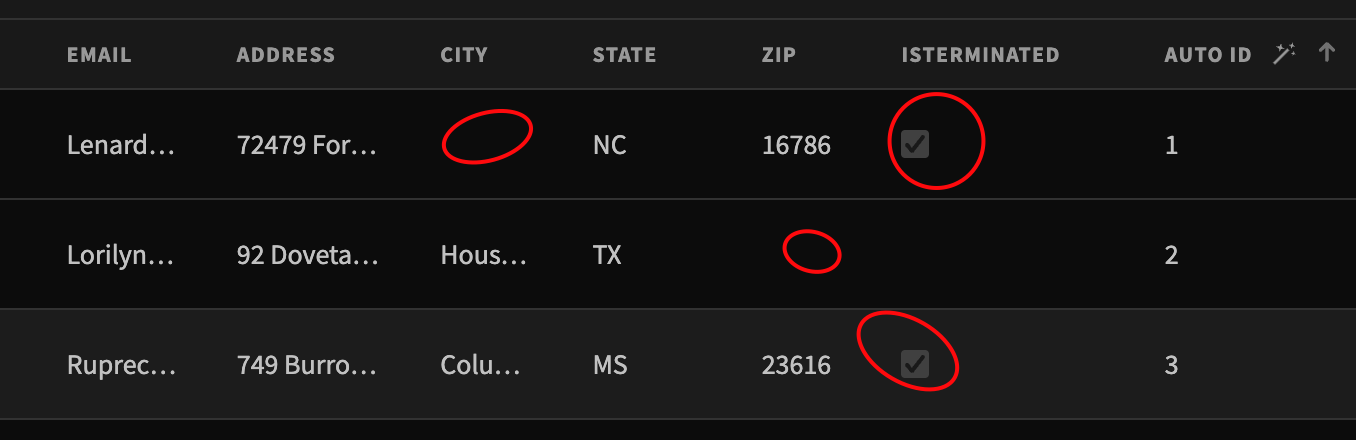 [BUDI-6699] Automation's "Update Row" Action does not allow to save rows with "Off" / "False ...