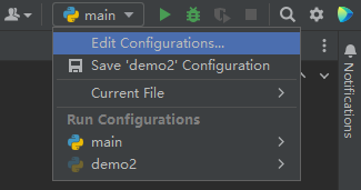 List run configurations from the run button drop-down menu · Issue ...