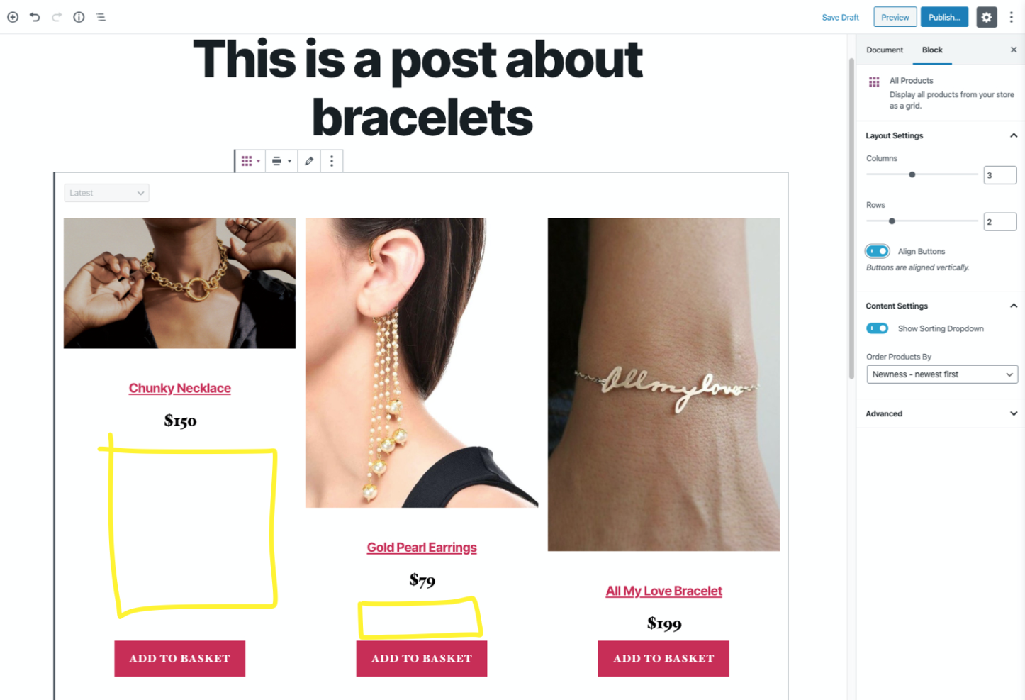 All Products Block Improve Alignment Behaviour · Issue 1495 · Woocommerce Woocommerce Blocks