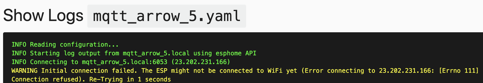 HA and Hass.io Addon unable to connect to .local host over API · Issue #392 · esphome/issues ...