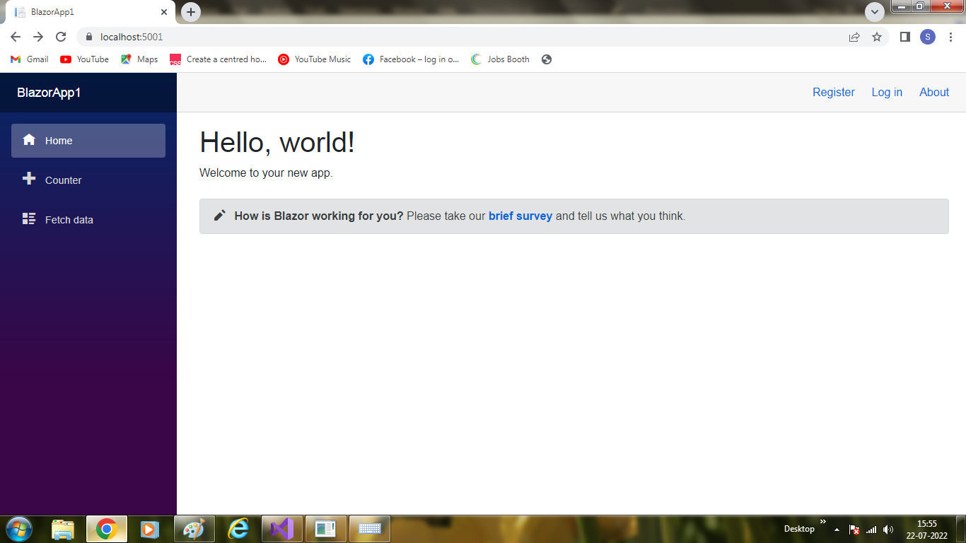 GitHub - SelinaSharma/BlazorApp_login_Page: Login page is created with Blazor Server App by ...
