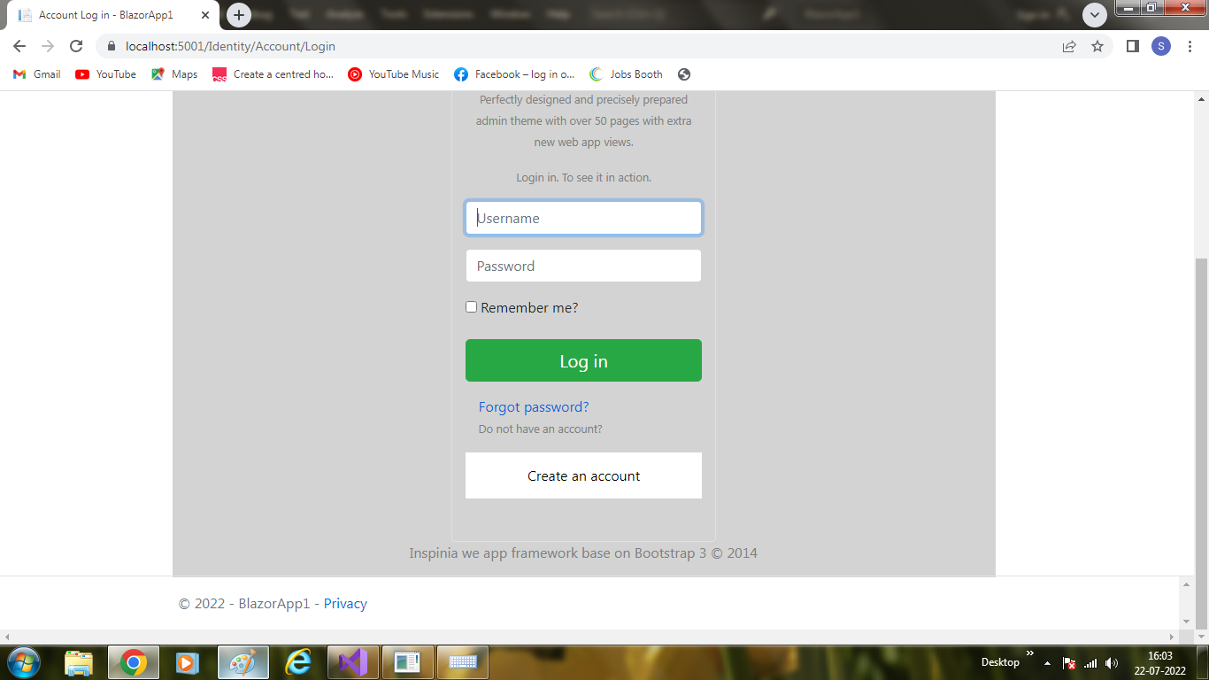 GitHub - SelinaSharma/BlazorApp_login_Page: Login page is created with Blazor Server App by ...