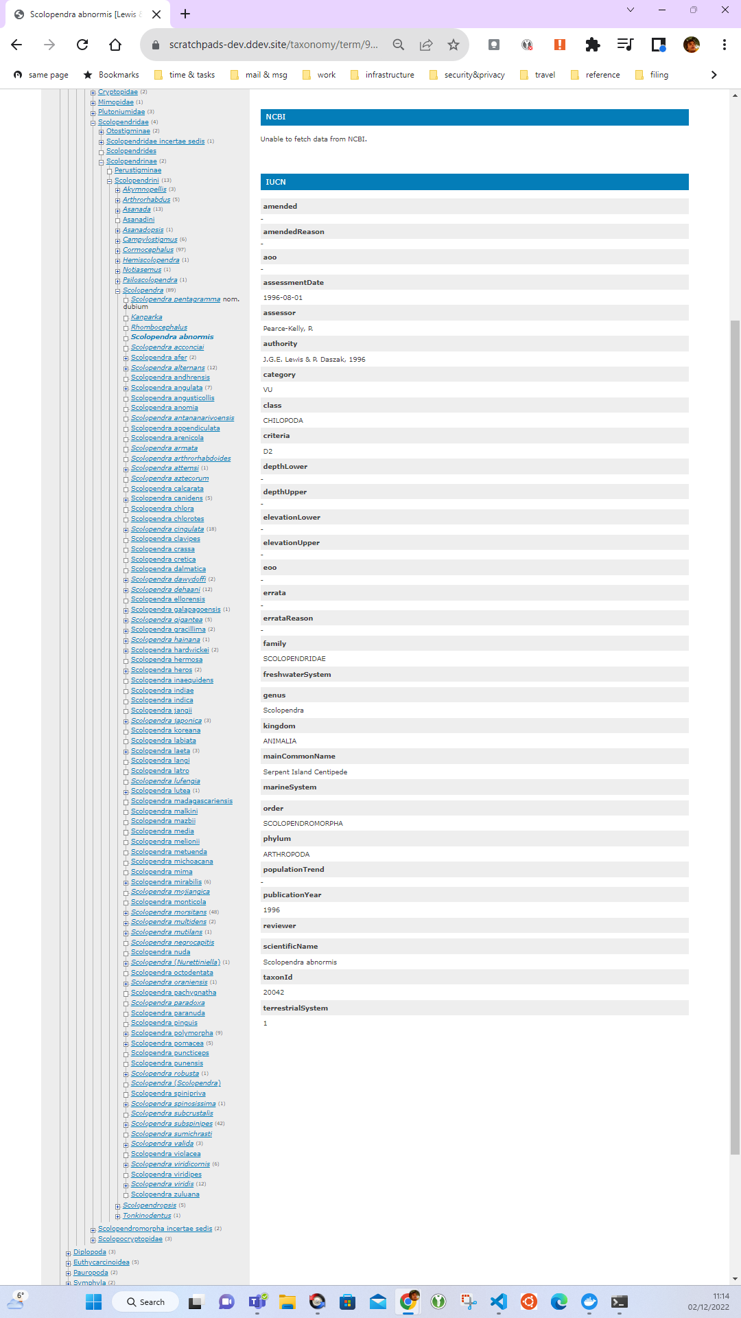 Please, fix IUCN Red List API · Issue #6564 · NaturalHistoryMuseum/scratchpads2 · GitHub