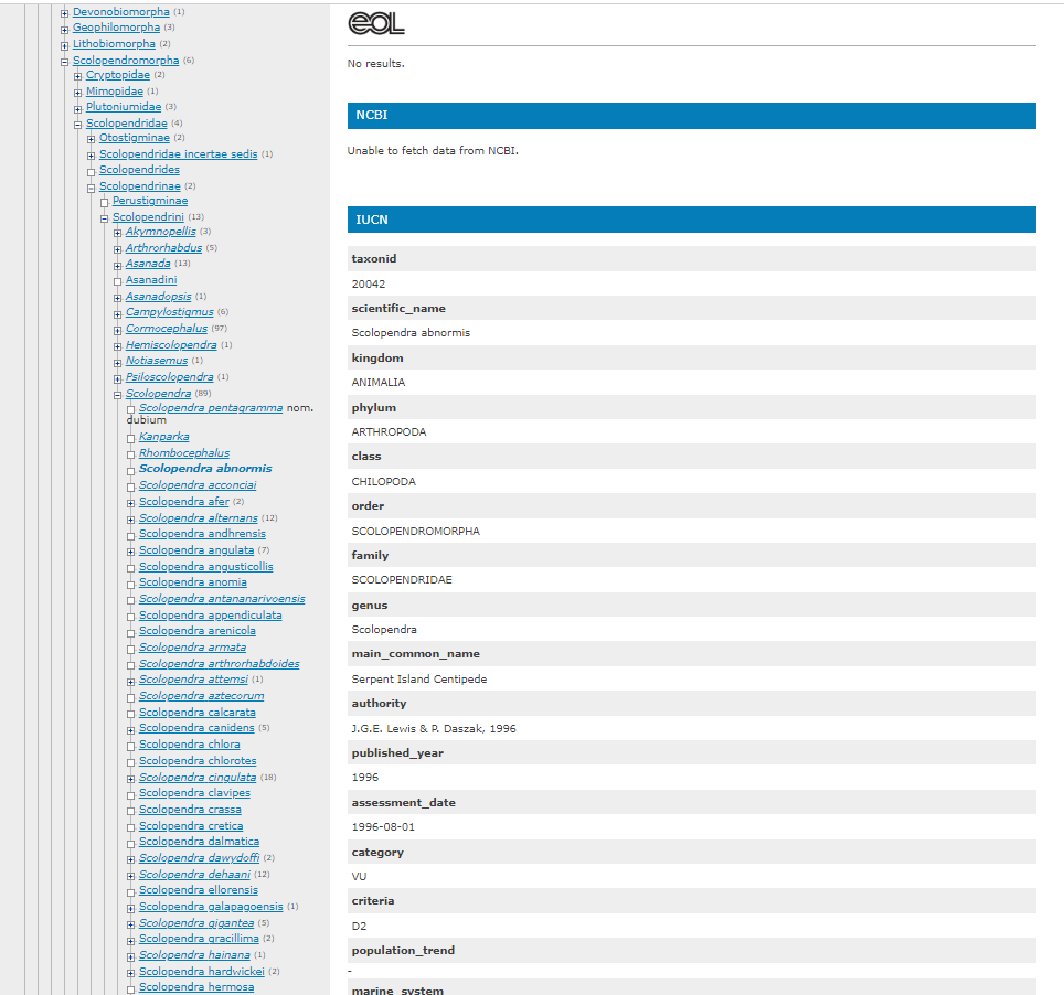Please, fix IUCN Red List API · Issue #6564 · NaturalHistoryMuseum/scratchpads2 · GitHub