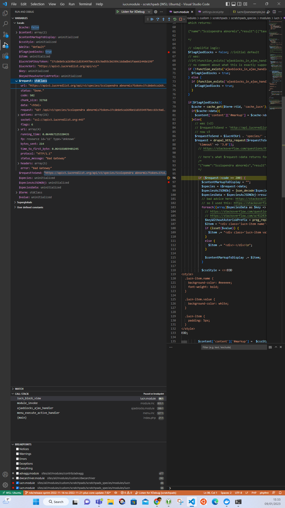Please, fix IUCN Red List API · Issue #6564 · NaturalHistoryMuseum/scratchpads2 · GitHub