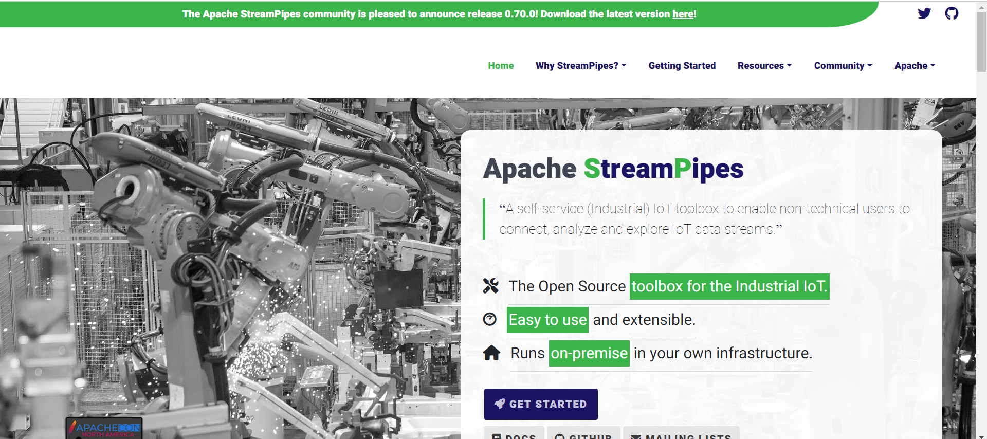 Python MkDocs use old StreamPipes logo · Issue #1088 · apache/streampipes · GitHub