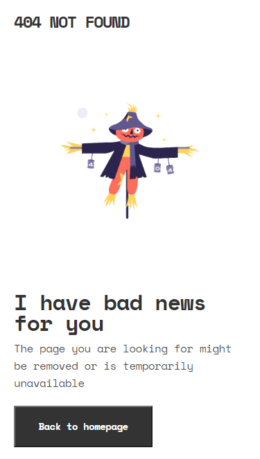 GitHub - miguelfiais/desafio-404-not-found-responsive-: Desafio da DevChallenges.io, para ...