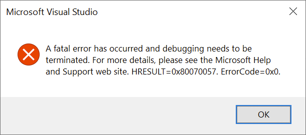 Fatal error HRESULT=0x80070057 when loading/unloading multiple times assemblies. · Issue #535 ...