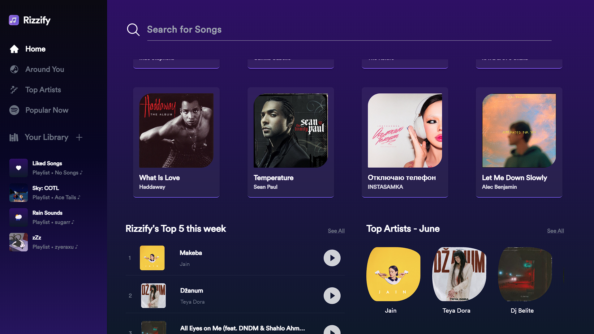 GitHub - supSugam/rizzify-music-player: your go-to music streaming webapp ♪, that plays the best ...