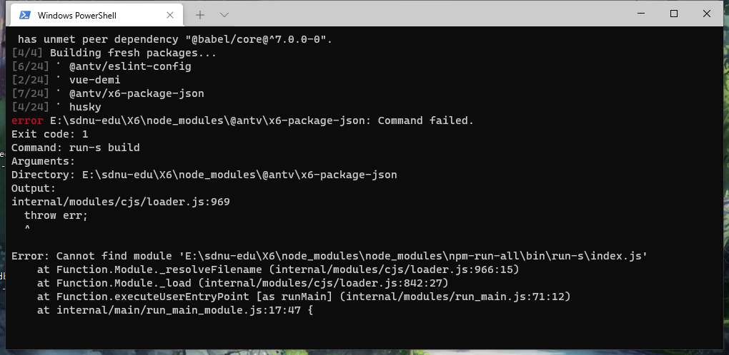 yarn报错 · Issue #997 · antvis/X6 · GitHub
