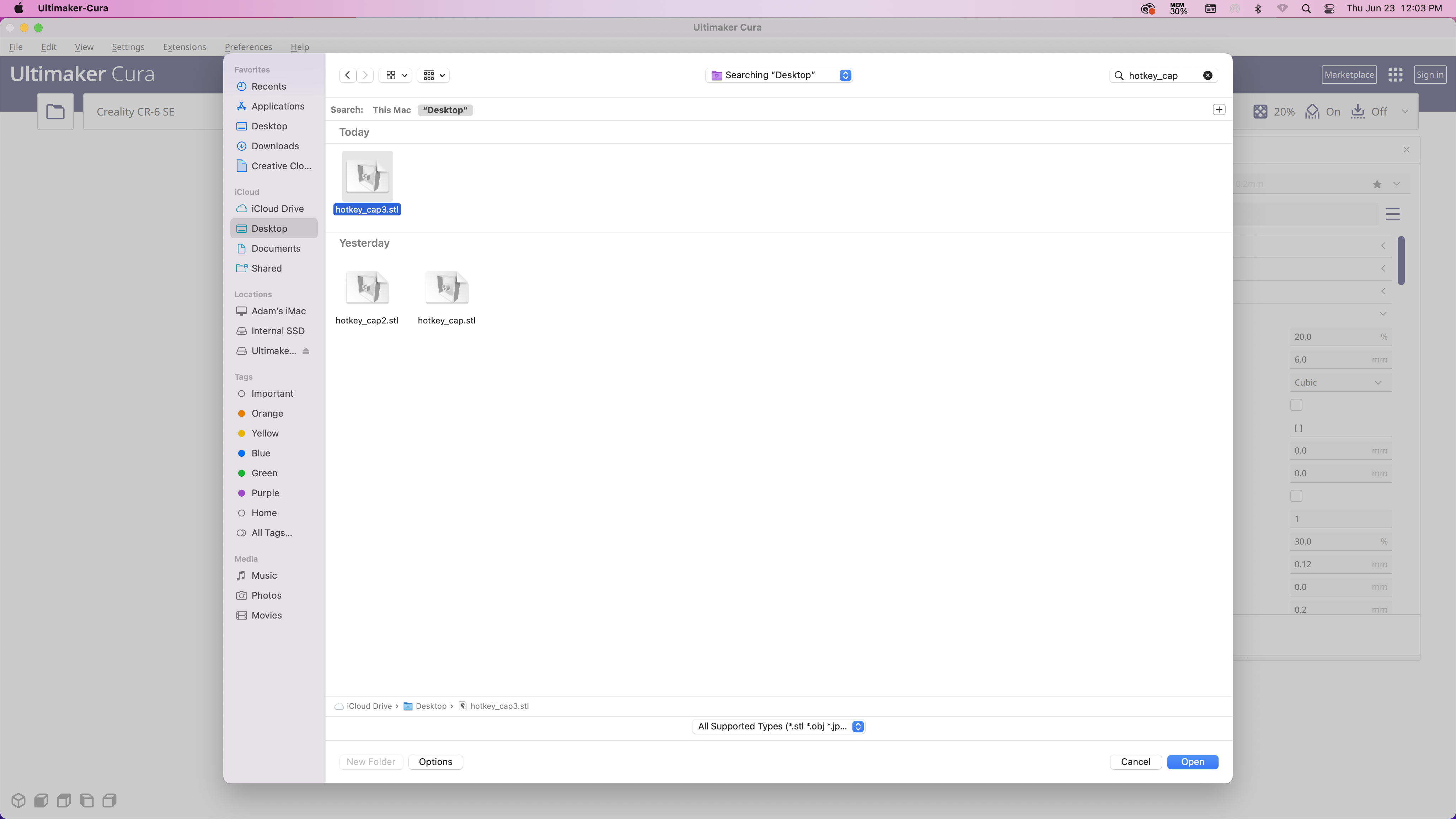 500 Crash Upon Opening Stl File · Issue 12593 · Ultimakercura · Github
