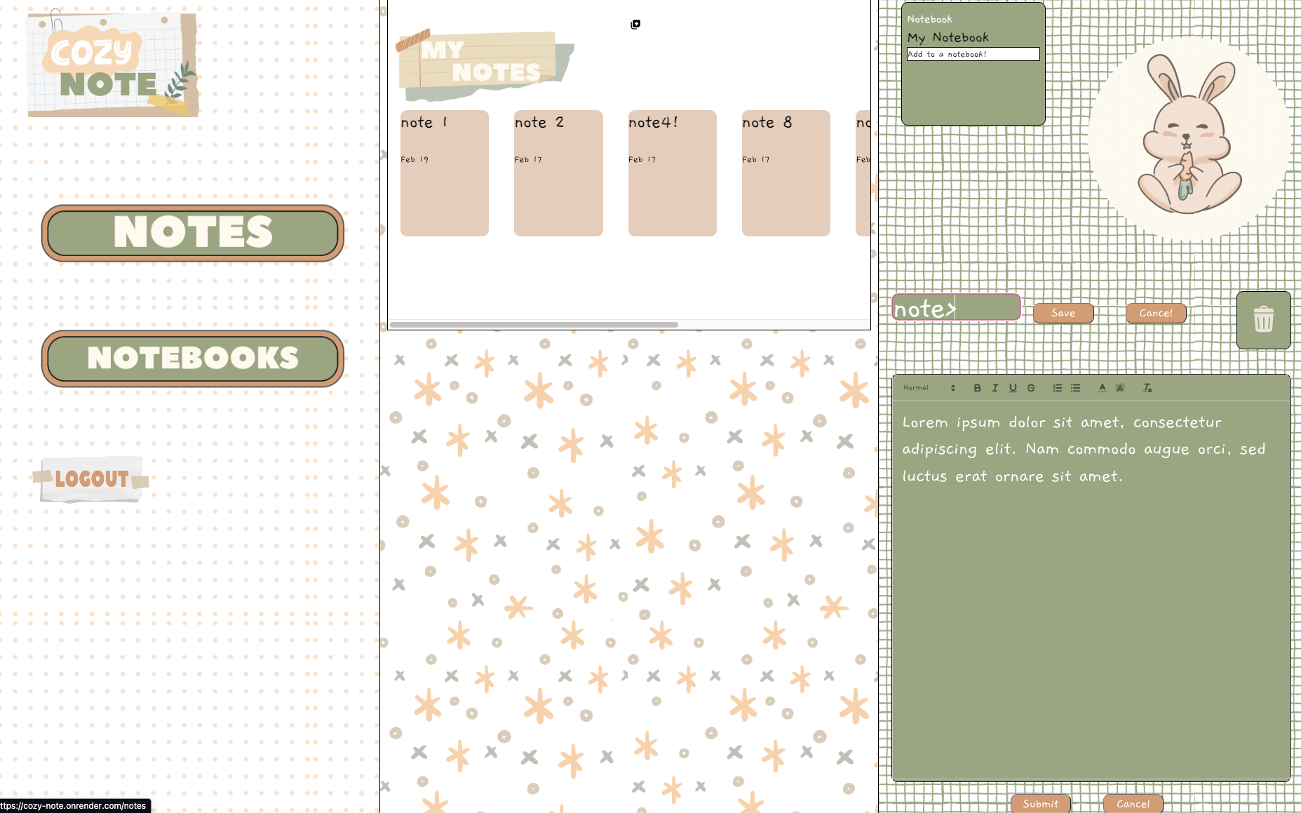 GitHub - andrea-green/Cozy-Note