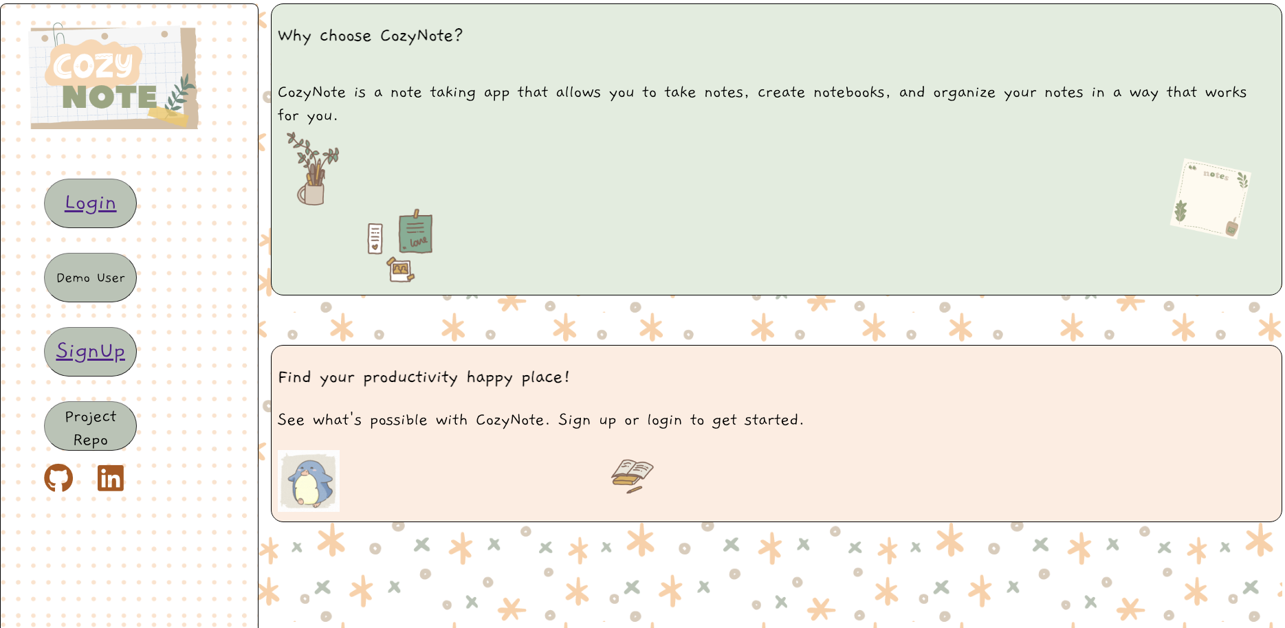 GitHub - andrea-green/Cozy-Note