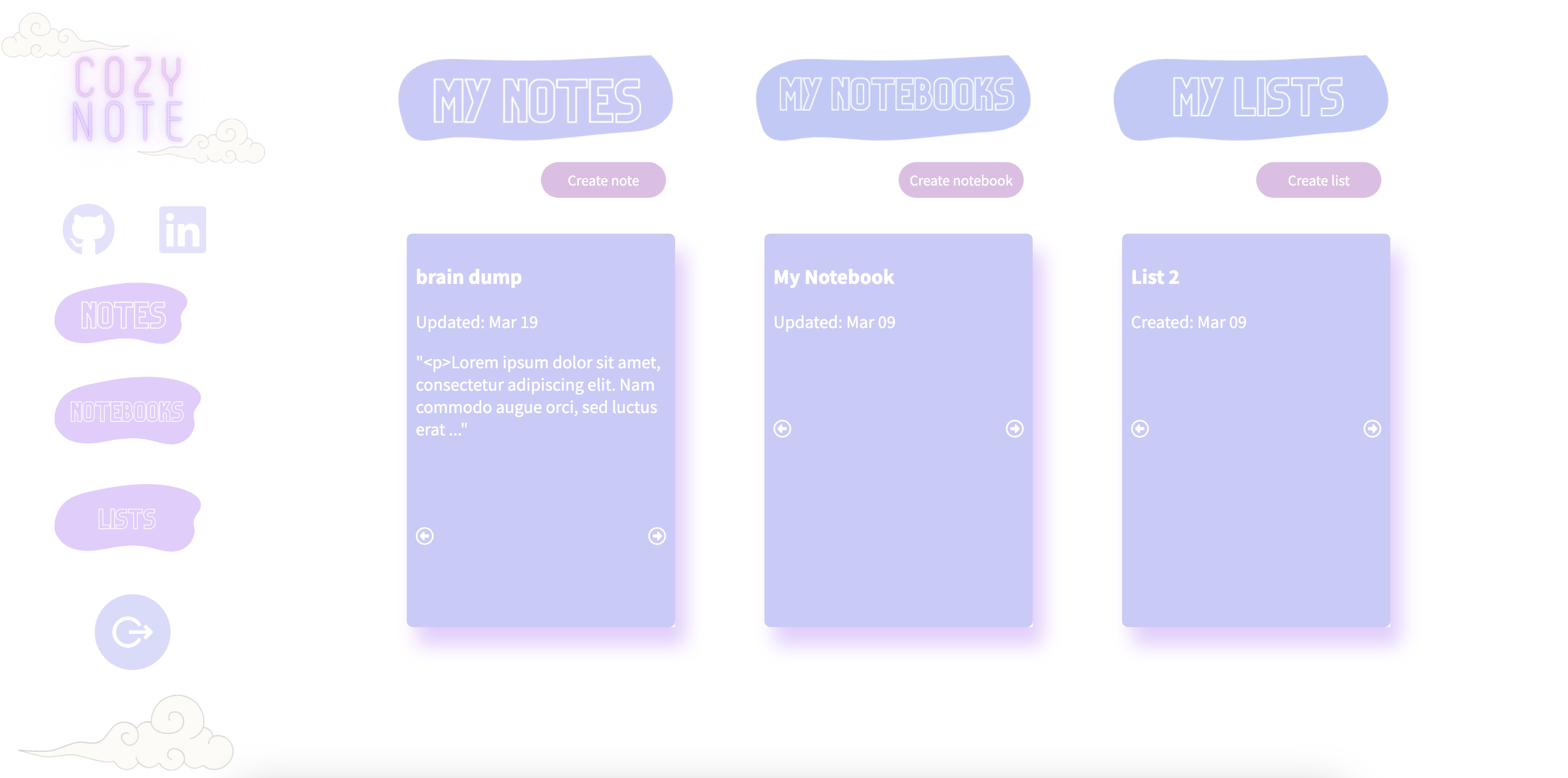 GitHub - andrea-green/Cozy-Note