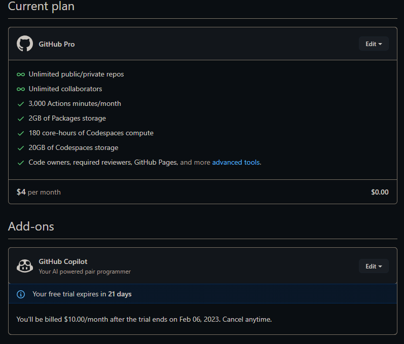 Student receiving payment notice about copilot · community · Discussion #44511 · GitHub