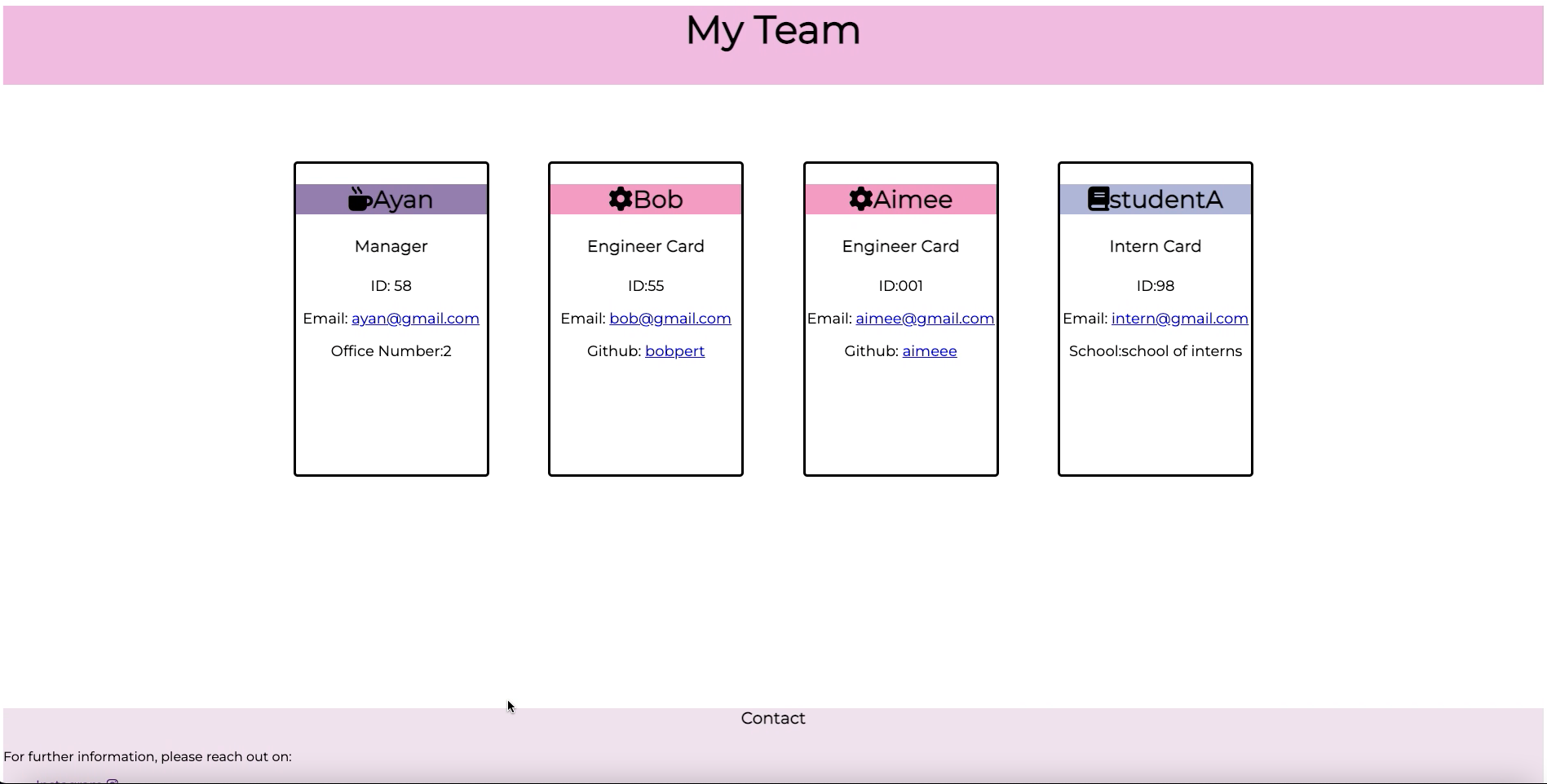GitHub - ayaneey/GenerateTeamProfile