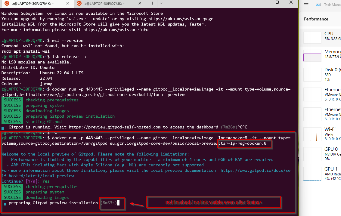 Local Preview Build Fail · Issue 12451 · Gitpod Iogitpod · Github