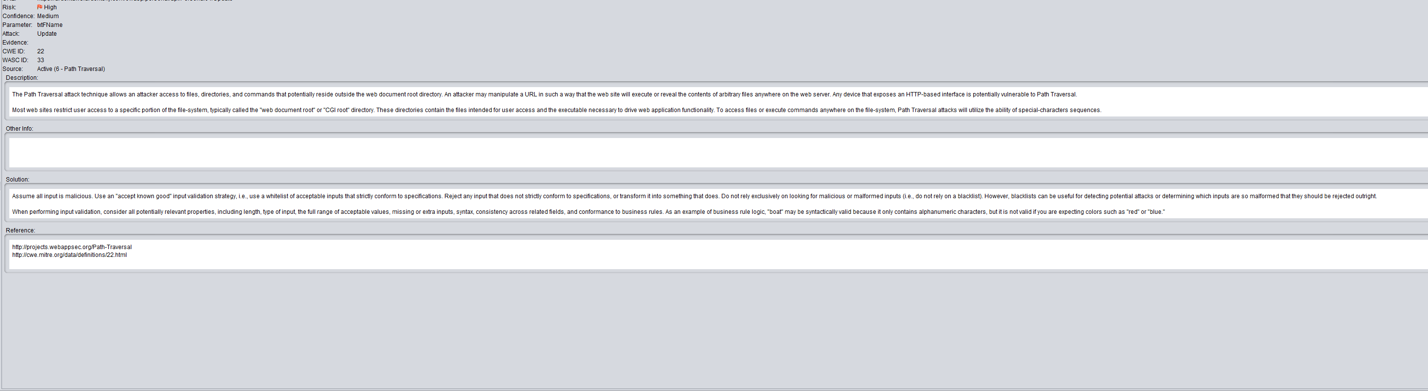 Path traversal alert - no evidence · Issue #6372 · zaproxy/zaproxy · GitHub
