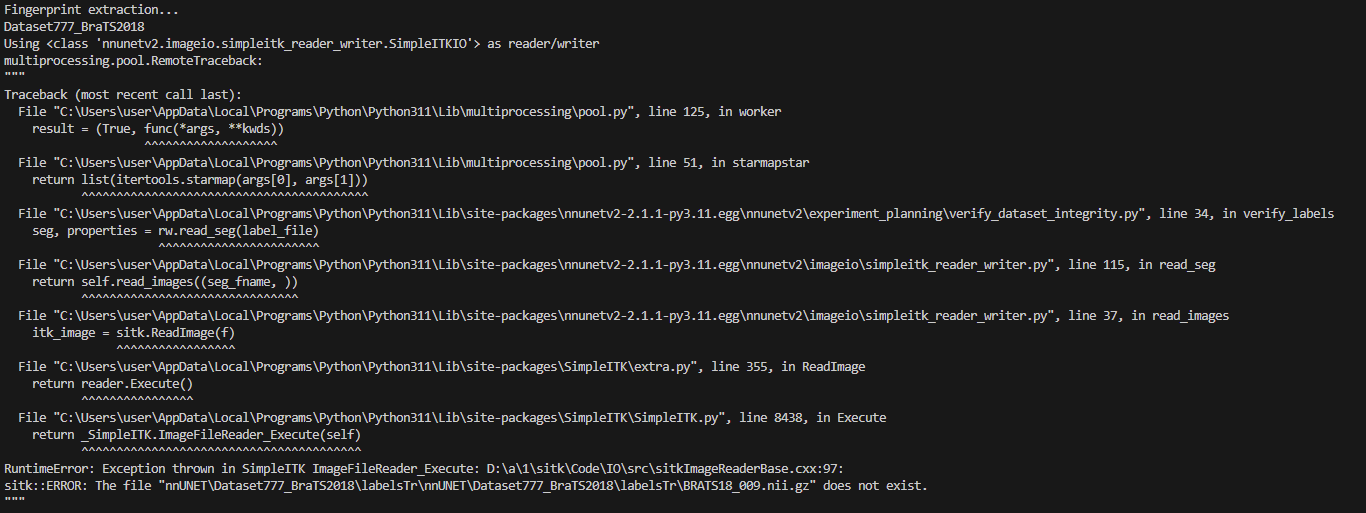 Nnunetv2planandpreprocess Error · Issue 1623 · Mic Dkfznnunet · Github 9932