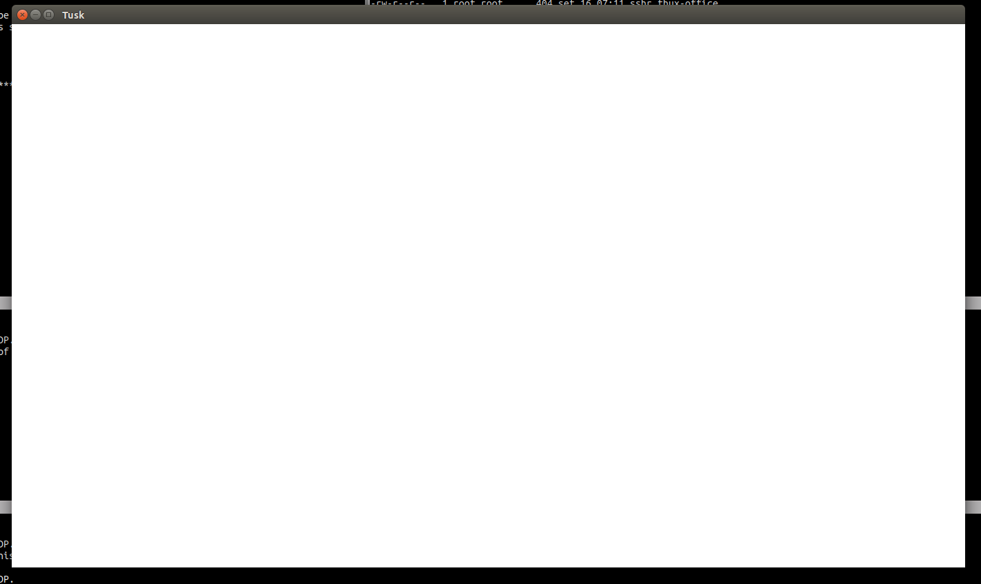 Tusk shows a blank page on the first start · Issue #217 · klaudiosinani/tusk · GitHub