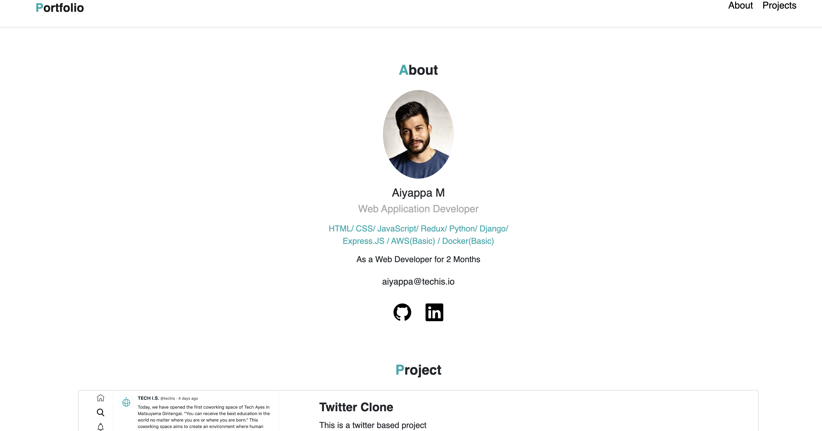 GitHub - Aiyappa-M/Portfolio: My Portfolio Project