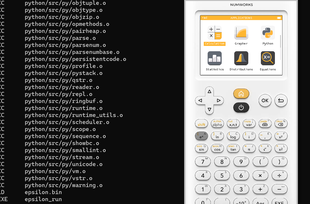 Issue writing epsilon to calculator · Issue #2107 · numworks/epsilon · GitHub