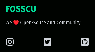 Adding diffrent social handle · Issue #109 · FOSS-Community/fosscu.org · GitHub