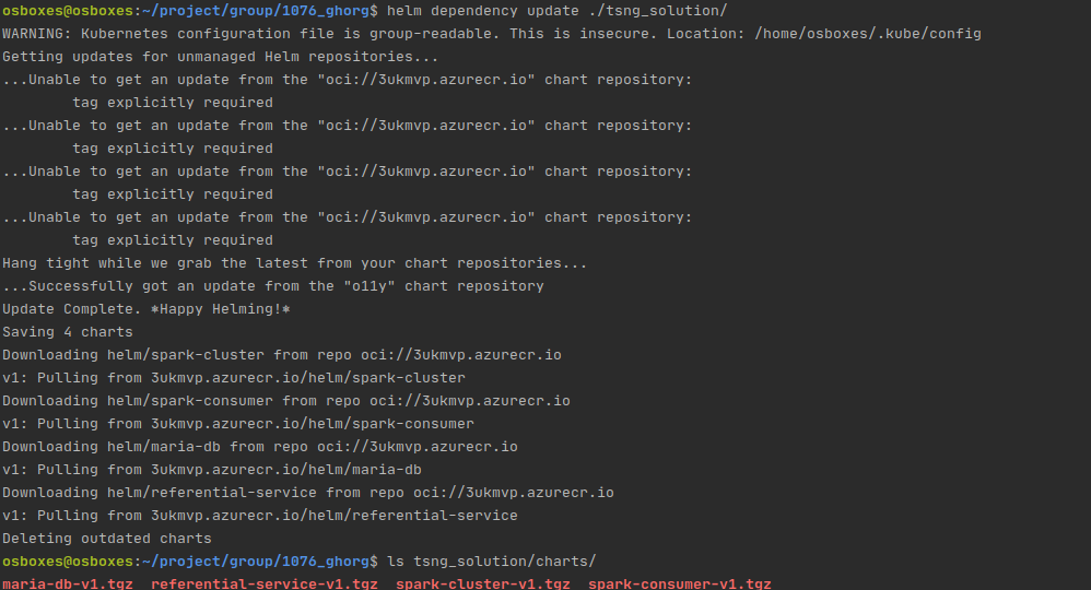 Unable To Get An Update From The Chart Repository Tag Explicitly Required Oci Acr Chart 