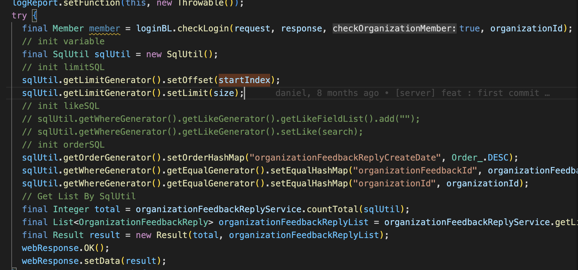 (solved) SqlUtil使用問題 · Issue #72 · eGroupTeam/course-backend · GitHub