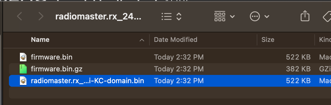 Non gziped binaries for wifi upload in manual build mode · Issue #555 · ExpressLRS/ExpressLRS ...