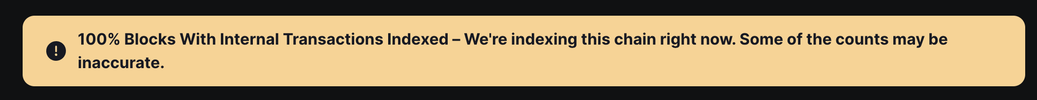 Indexing notification is hanging even after 100% indexing · Issue #7550 · blockscout/blockscout ...