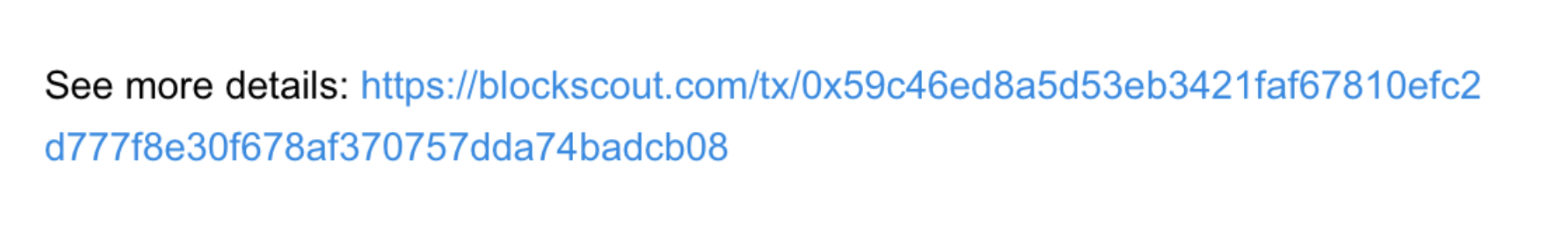 Wrong link in email notifications in mainnet · Issue #8094 · blockscout/blockscout · GitHub