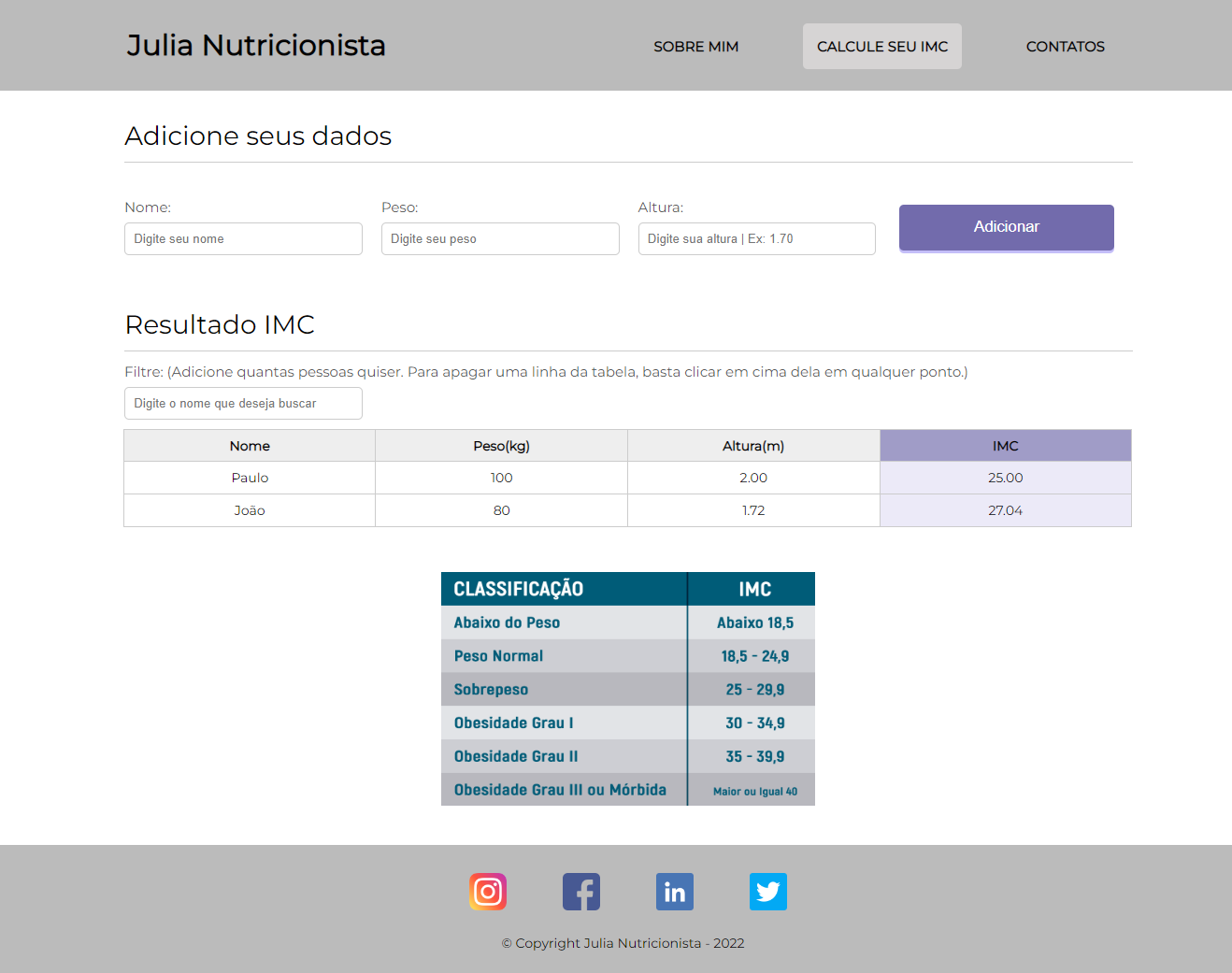 GitHub - anacperdigao/Nutri-Calcule-imc