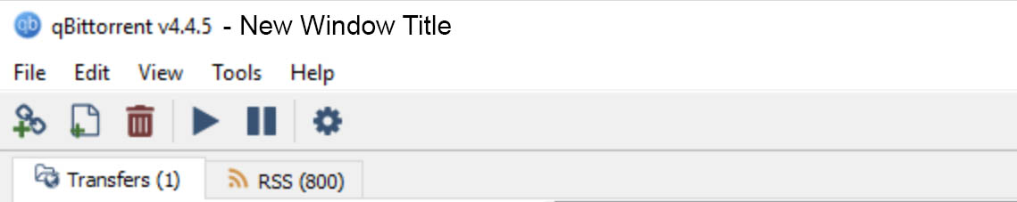 Customize Window Title · Issue #17905 · qbittorrent/qBittorrent · GitHub