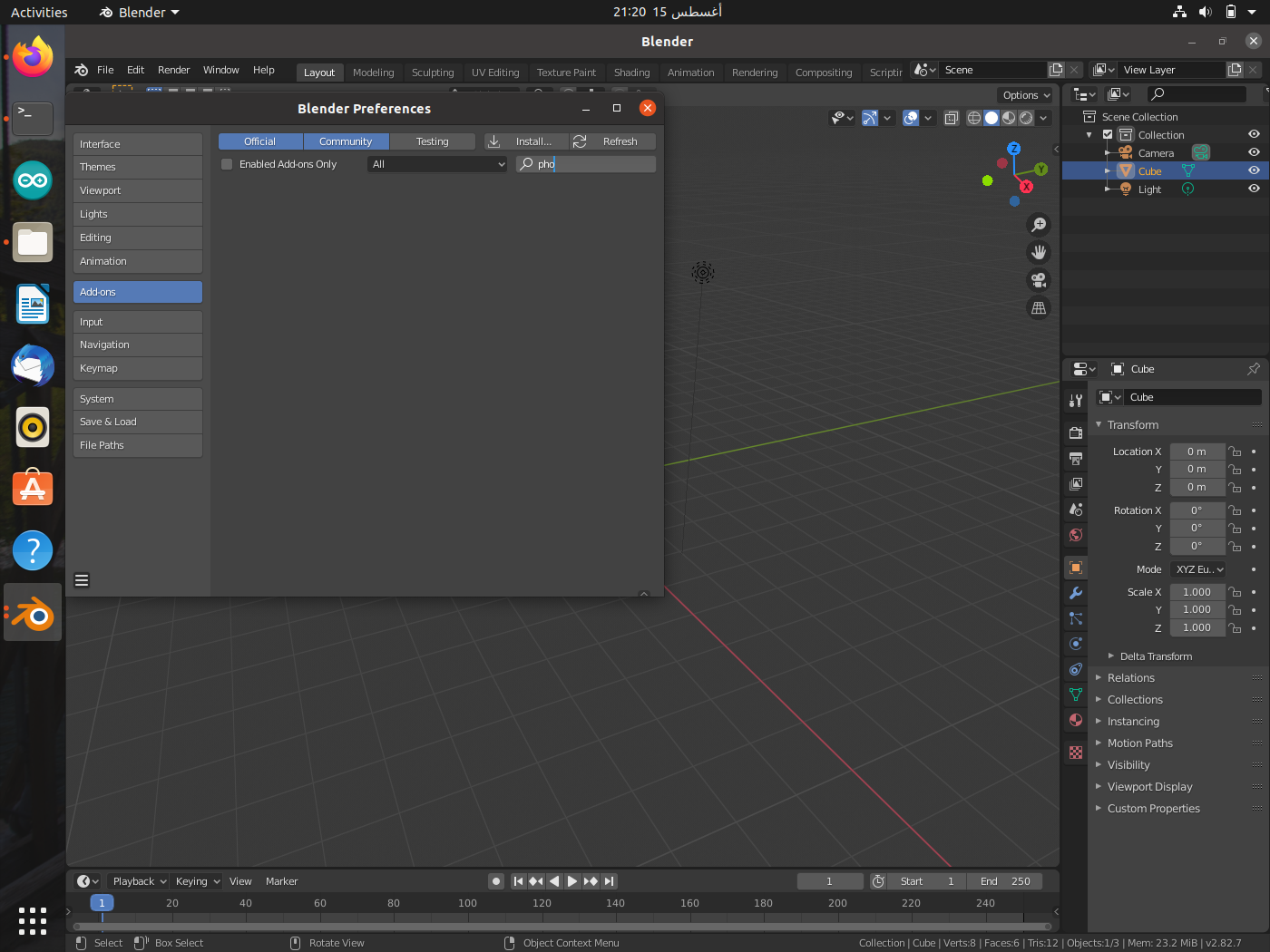 Canno't see Phobos in the addons in Ubuntu 18.04 · Issue #197 · dfki-ric/phobos · GitHub